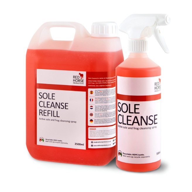 Sole Cleanse par Red Horse - nettoyant et assainissant pour sabots